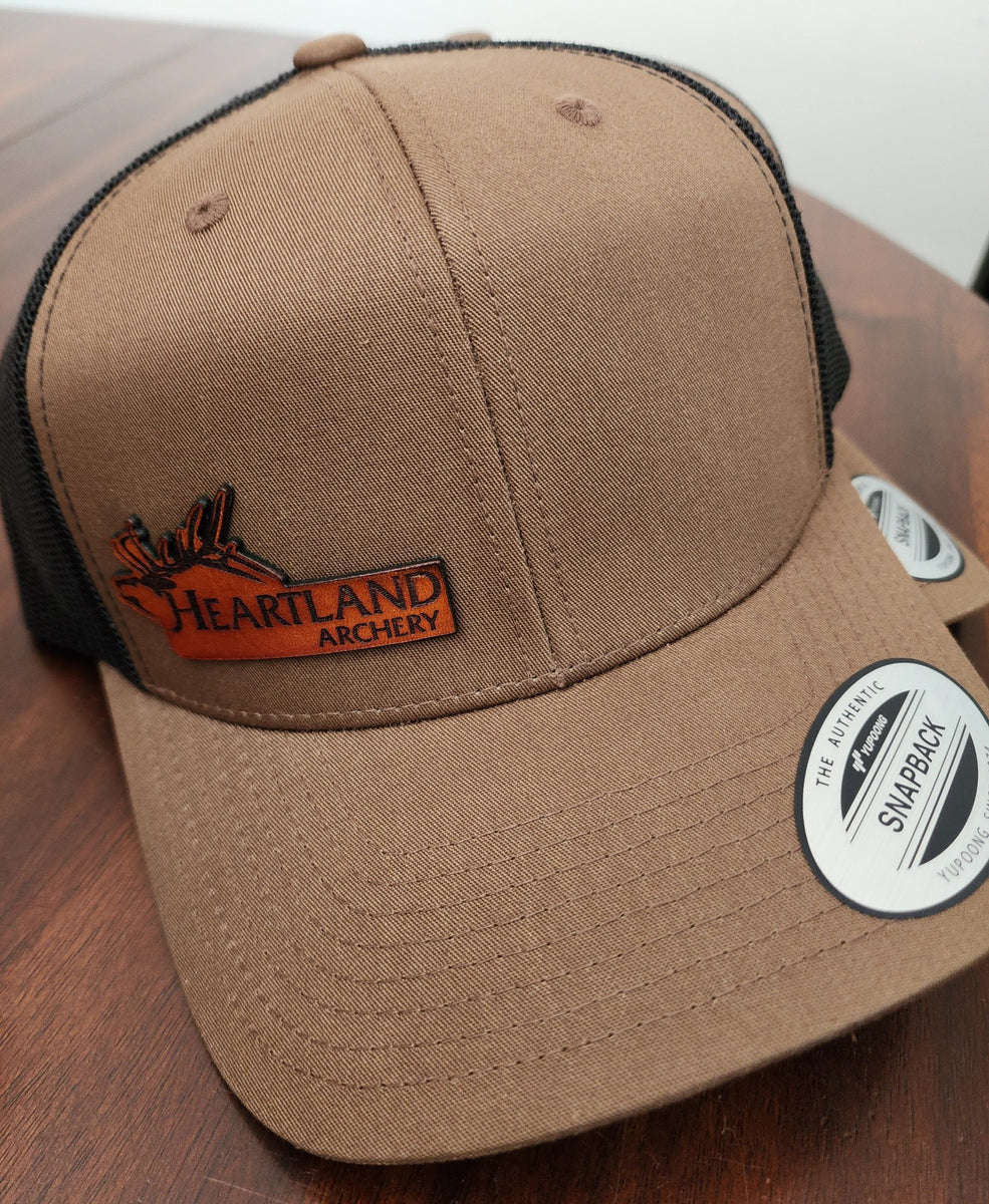 Heartland Brown Leather Patch Hat – Heartland Archery
